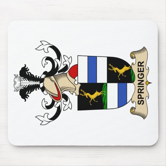 Springer Family Crest Mouse Pad | Zazzle.ca