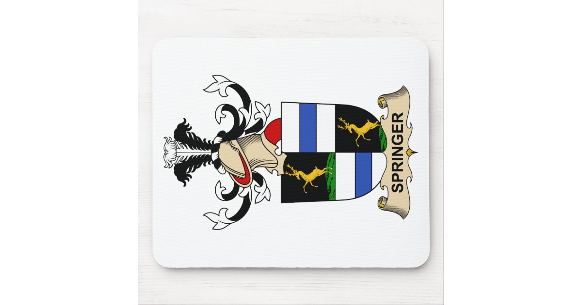 Springer Family Crest Mouse Pad | Zazzle