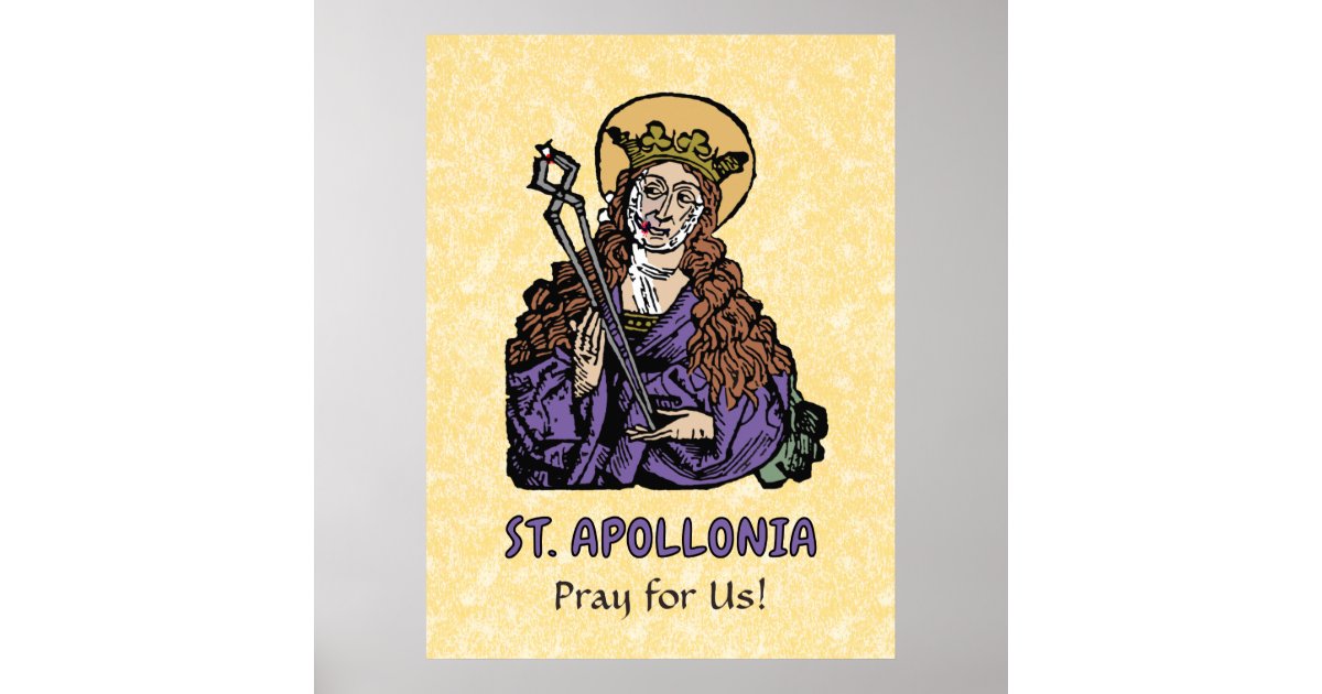 St. Apollonia with Pulled Tooth (Nuremberg) Poster | Zazzle