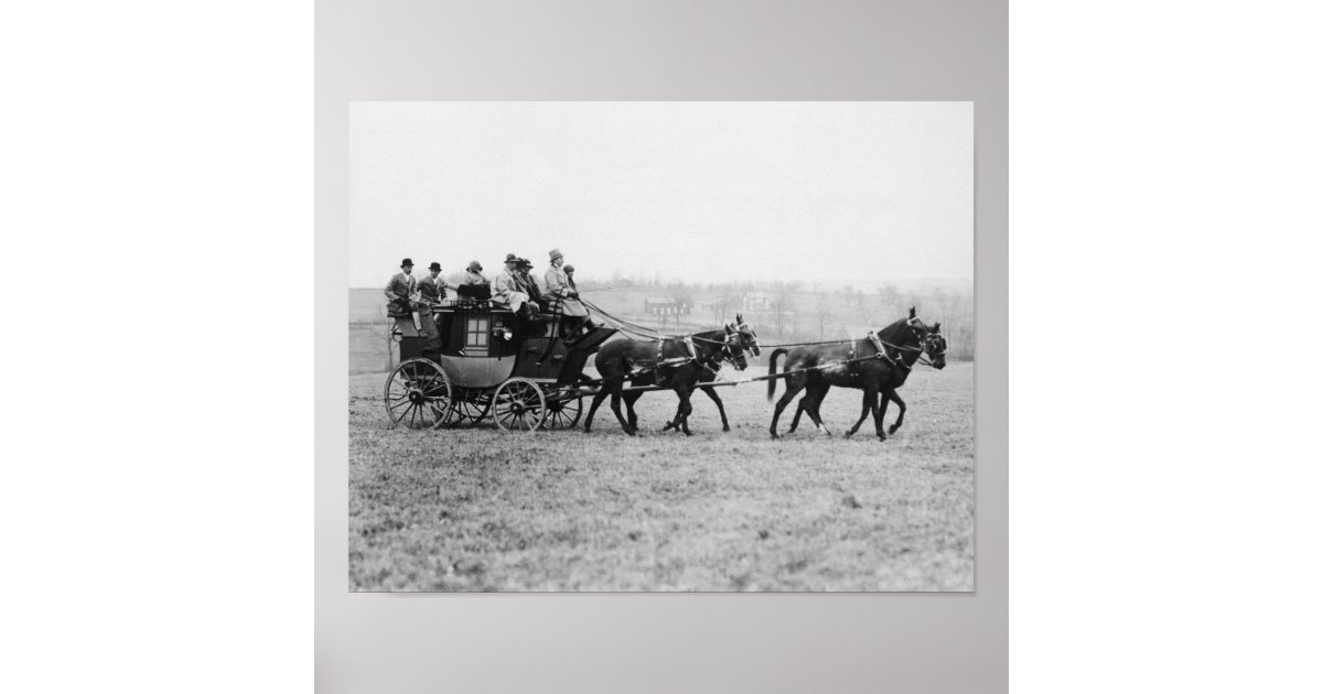 Stagecoach Cross Country Race Photograph Poster | Zazzle