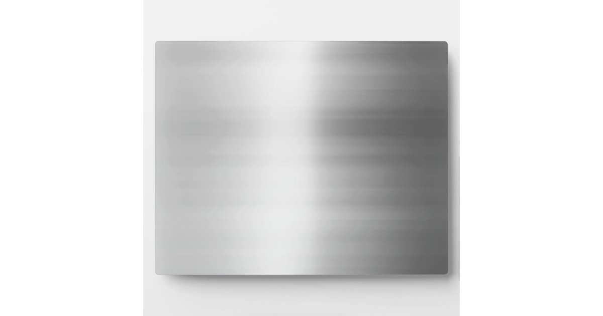 Stainless Steel Metal Look Plaque | Zazzle