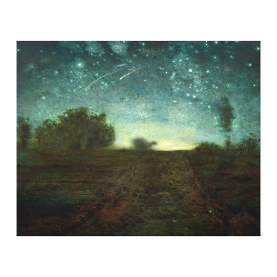 Starry Night by Jean-François Millet (ca. 1850–65) Canvas Print | Zazzle.ca