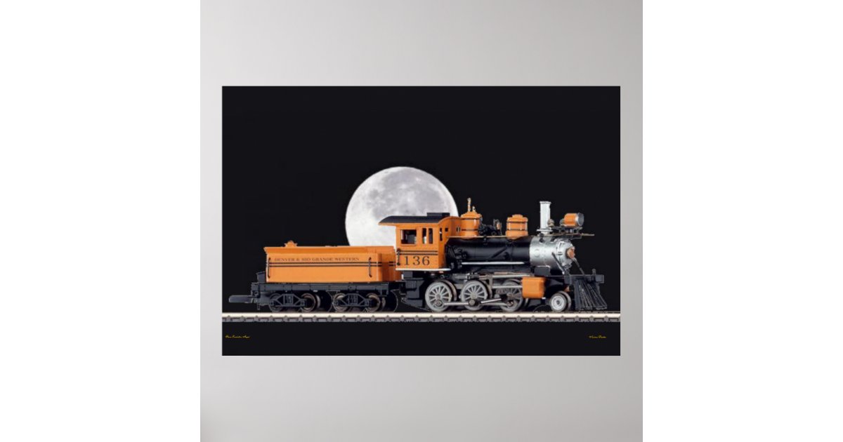 Steam Locomotive Mogule Poster | Zazzle