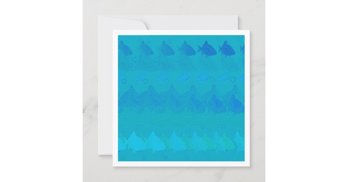Stereogram 3D hidden aquarium fish secret image Invitation | Zazzle