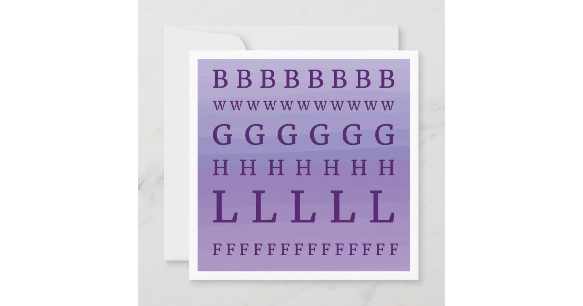 Stereogram 3D hidden letters secret image Invitation | Zazzle