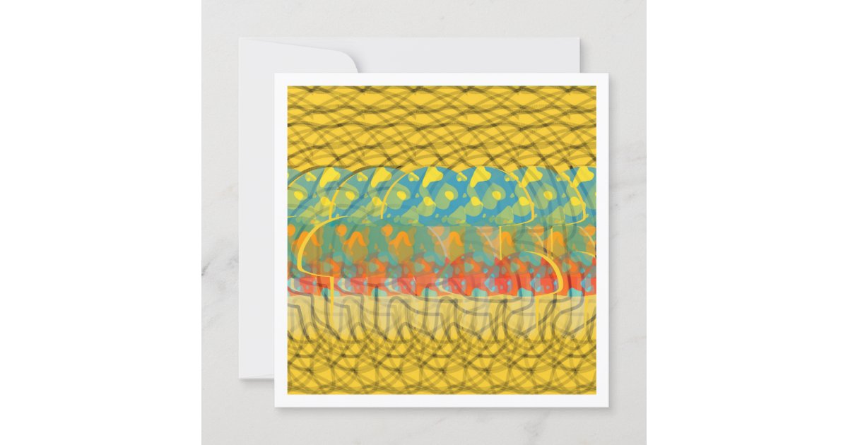 Stereogram 3D hidden mushrooms secret image Invitation | Zazzle