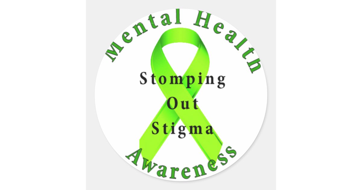 Stomping Out Stigma Classic Round Sticker | Zazzle