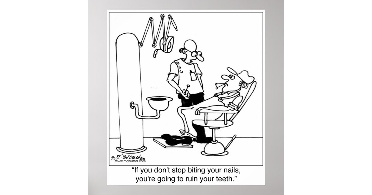 Stop Biting Your Nails Poster | Zazzle
