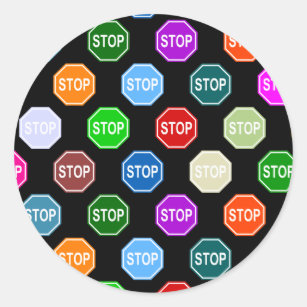 Stop Sign Stickers | Zazzle CA