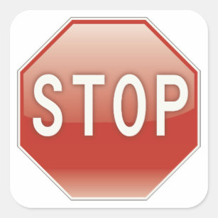 Stop Sign Stickers | Zazzle CA