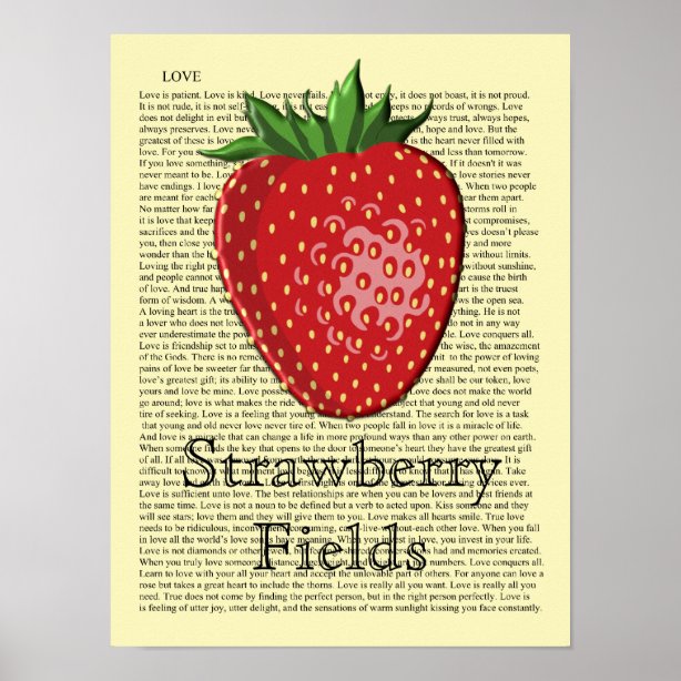 Strawberry Fields Posters, Prints & Poster Printing | Zazzle CA