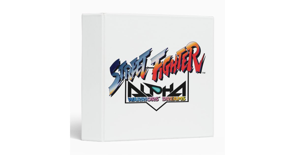 Street Fighter Alpha Logo Binder | Zazzle