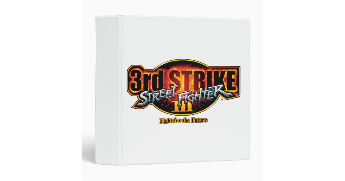 Street Fighter III 3rd Strike Logo Binder | Zazzle