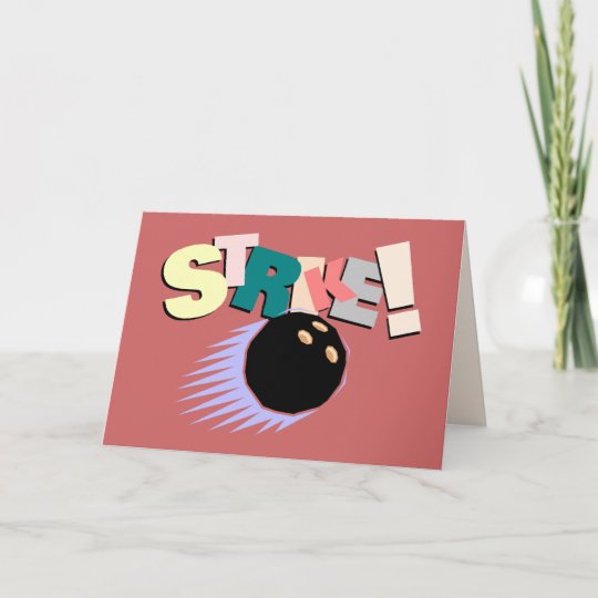 strike! Bowling or congratulations Card | Zazzle.ca