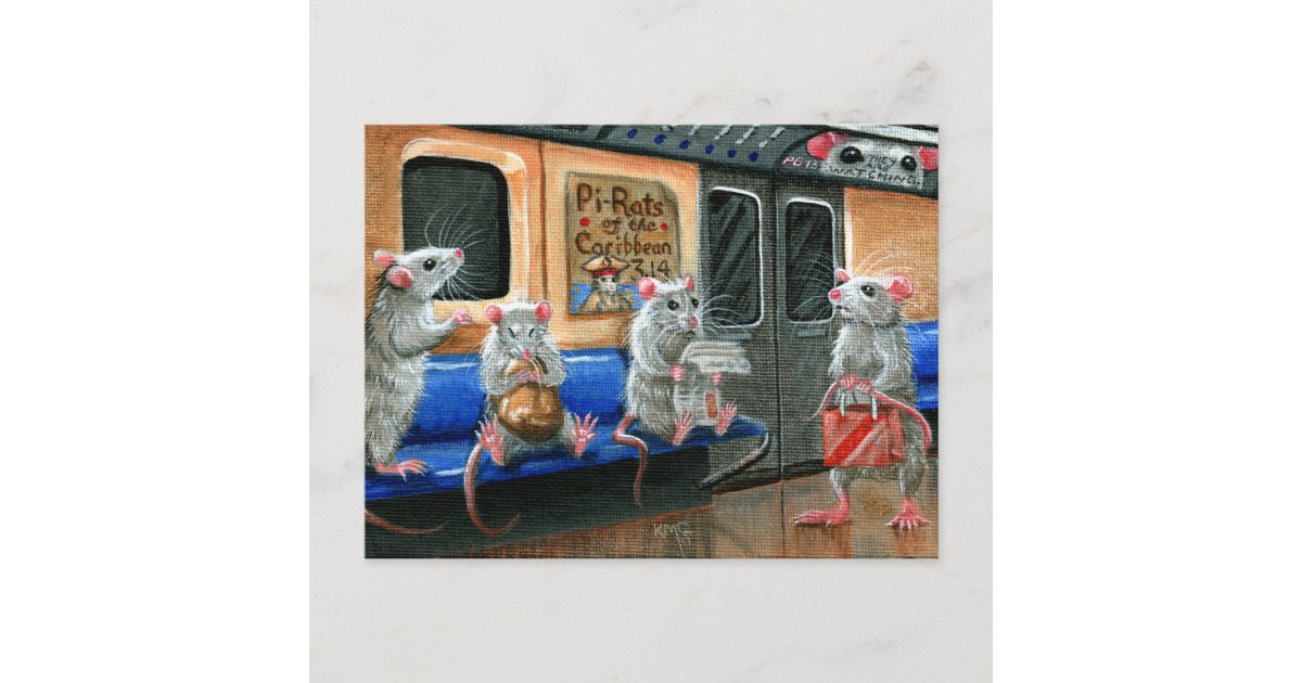 Subway Rats Postcard | Zazzle