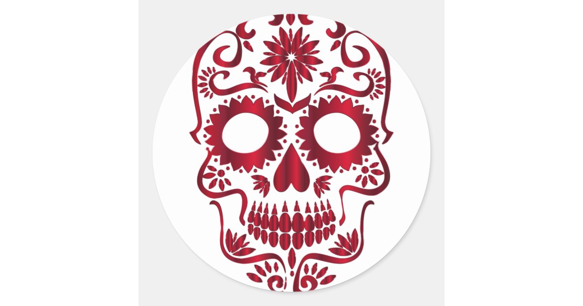 sugar skull stickers | Zazzle