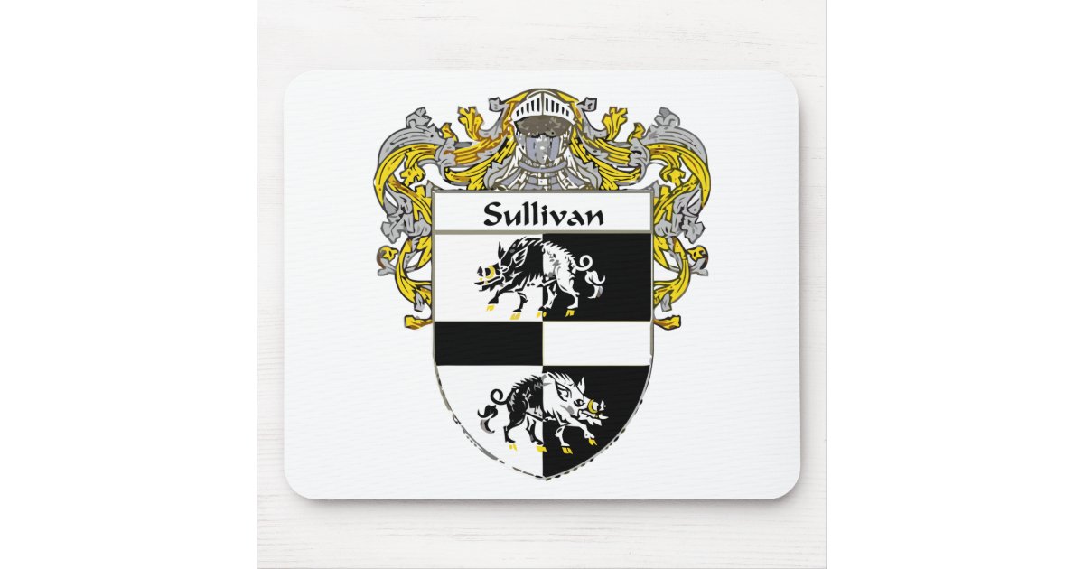 Sullivan-Coat-of-Arms-Mantled-300x300 Mouse Pad | Zazzle