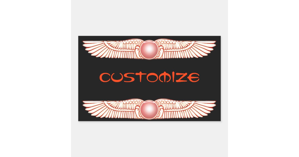 Sumerian Anunnaki Winged Sun Disc Sticker | Zazzle