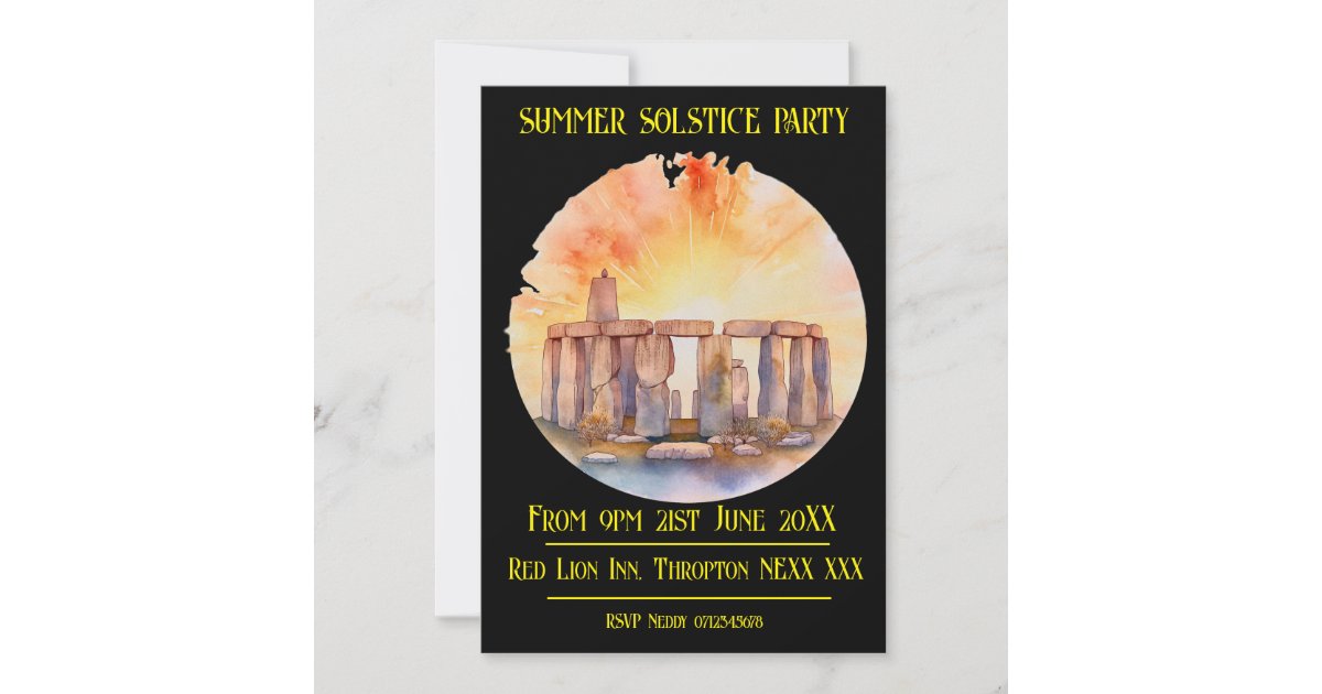 Summer Solstice party Invitation | Zazzle