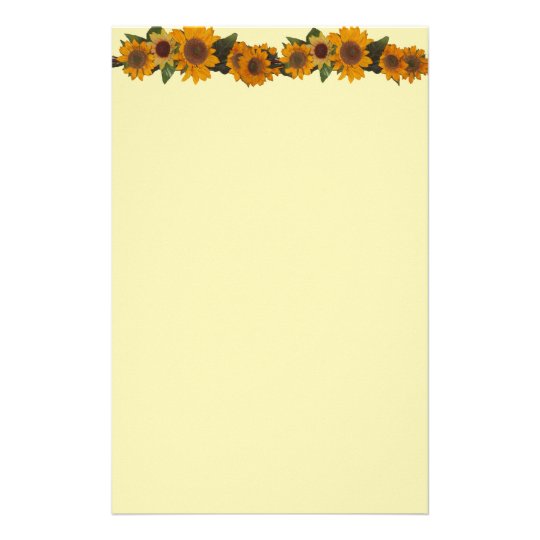 Sunflower Stationery | Zazzle.ca