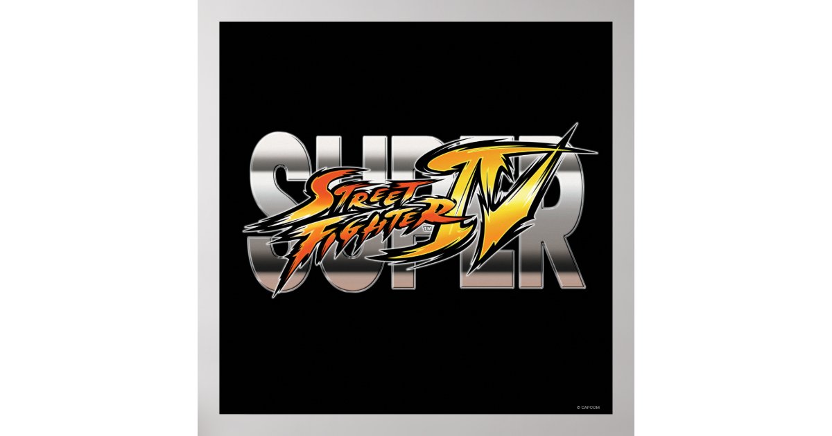 Super Street Fighter IV Logo Poster | Zazzle