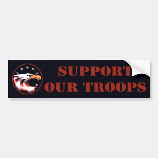 Support Our Troops (Eagle) Bumper Sticker | Zazzle.ca