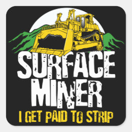 Custom Coal Miner Stickers | Zazzle.ca