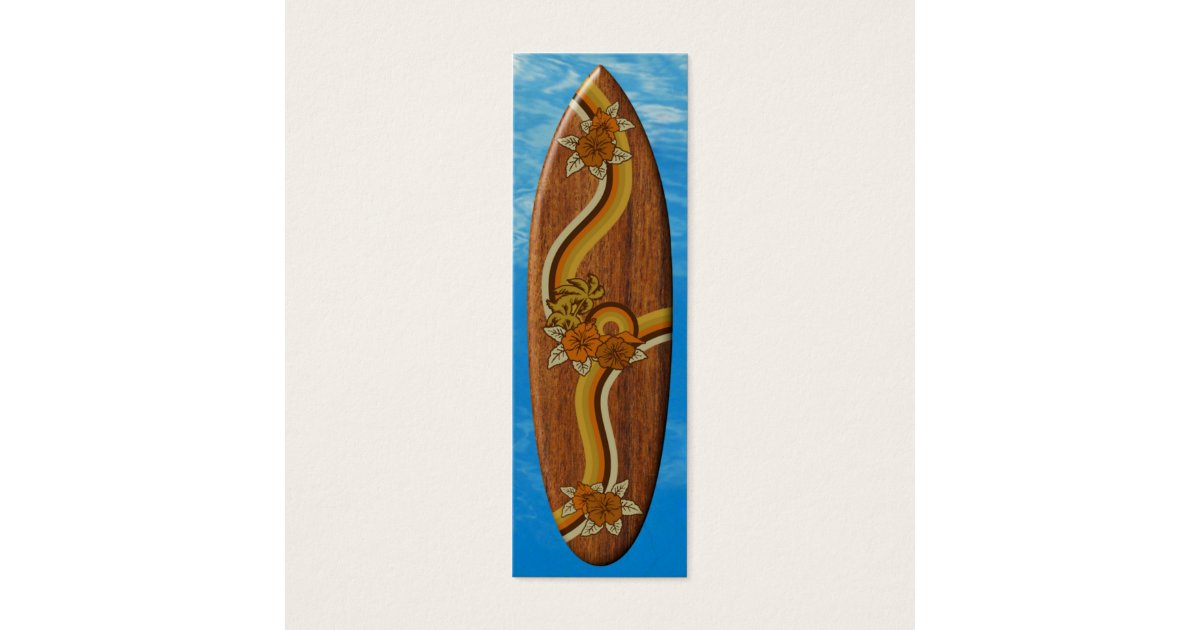 Surfing Safari Surfboard Bookmark | Zazzle