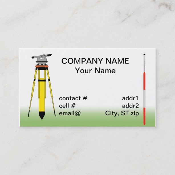 Surveyor Business Cards & Profile Cards | Zazzle CA