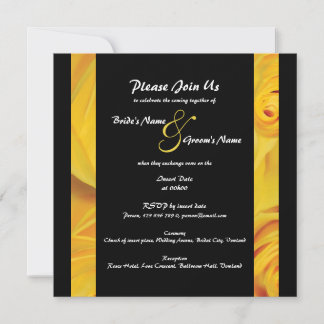 Black And Yellow Invitations & Announcements | Zazzle CA