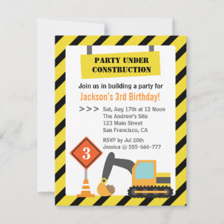 Construction Invitations & Announcements | Zazzle Canada