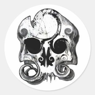 Girly Skull Stickers | Zazzle CA