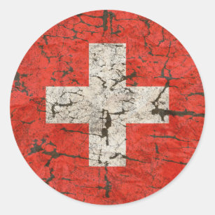 Suisse Flag Stickers | Zazzle CA