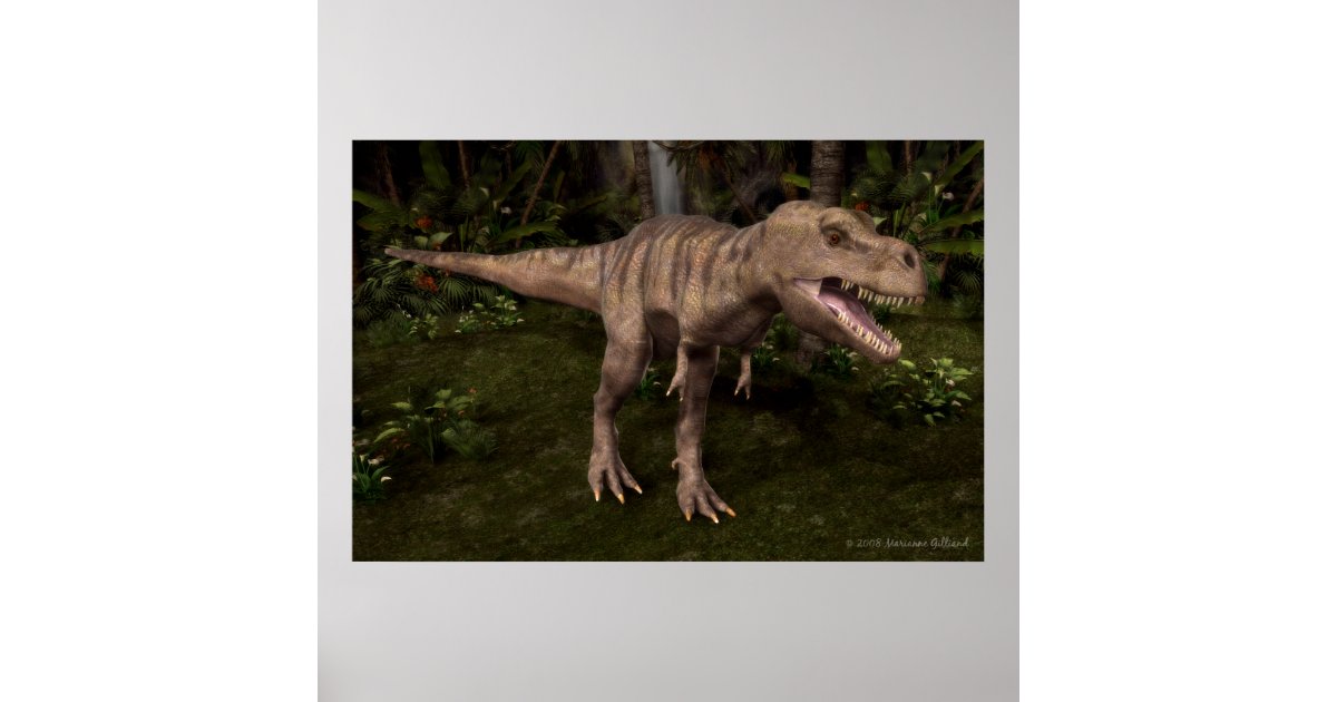 T-Rex Dinosaur Poster | Zazzle