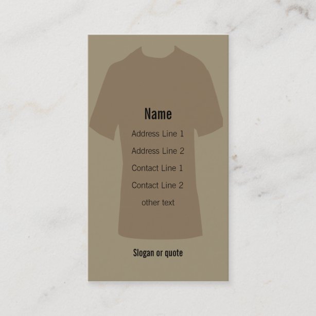 Shirt Business Cards & Profile Cards | Zazzle CA