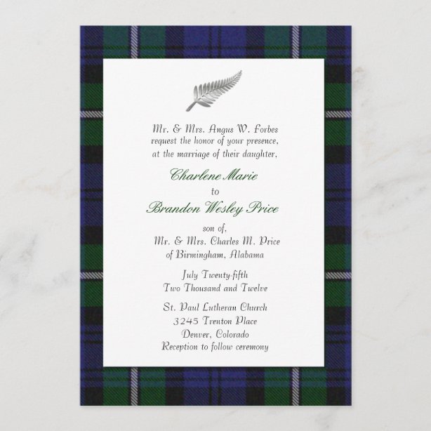 Scottish Wedding Invitations & Announcements | Zazzle CA