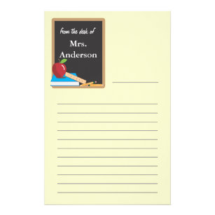 Teacher Stationery Templates, Teacher Custom Stationery Templates