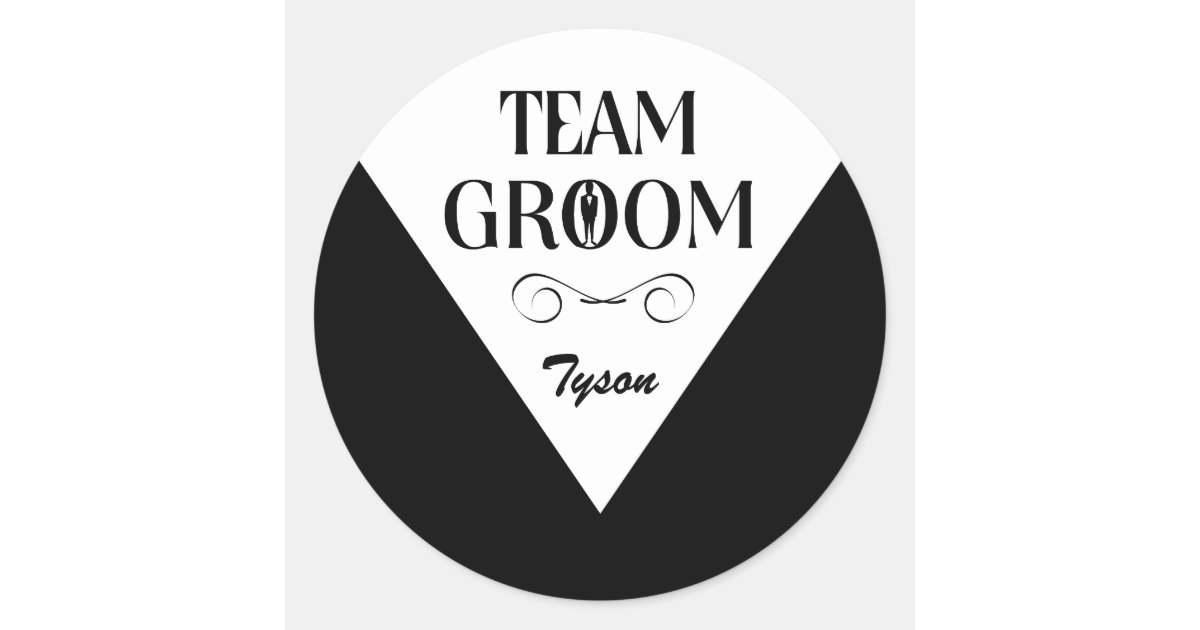 Team Groom - Groomsmen Stickers | Zazzle