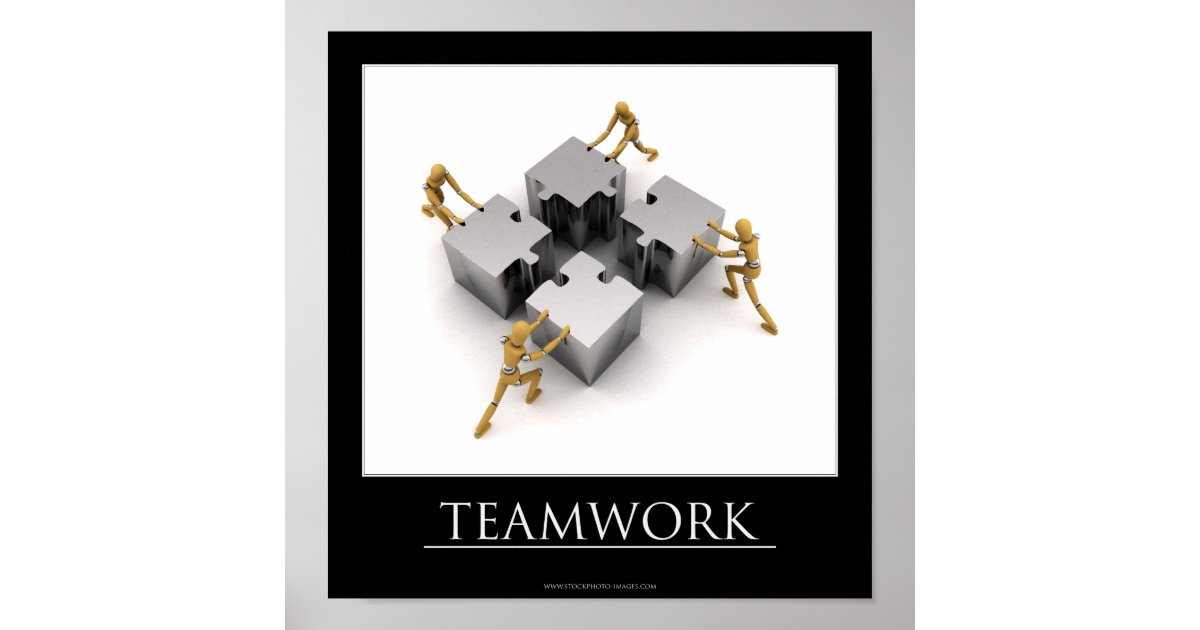 Teamwork Motivational Poster | Zazzle