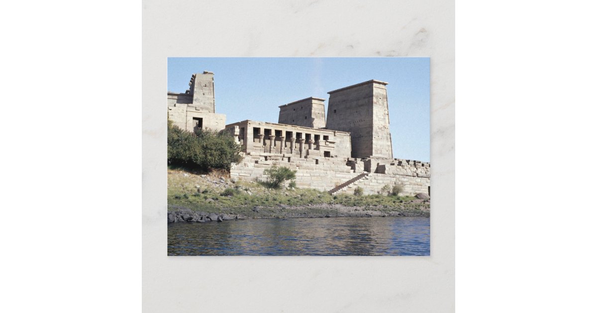 Temple of Philae Aswan, upper Egypt Desert Postcard | Zazzle