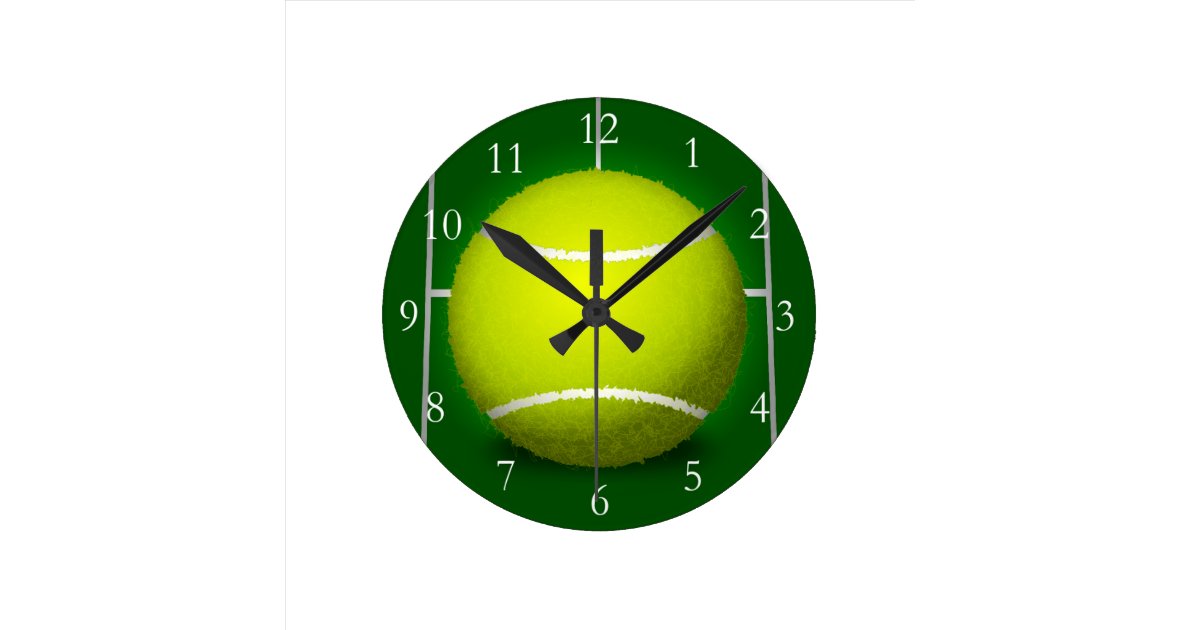 Tennis Ball Clock | Zazzle