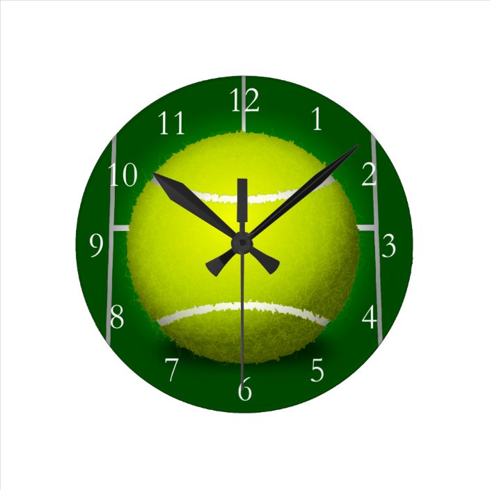 Tennis Ball Clock | Zazzle.ca