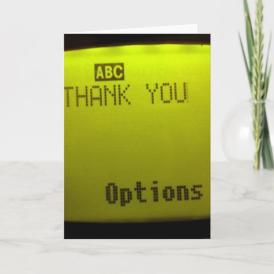 Thank you Cell phone greeting card | Zazzle.ca