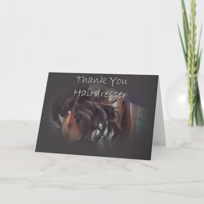 Thank You Hairdresser Card | Zazzle.ca