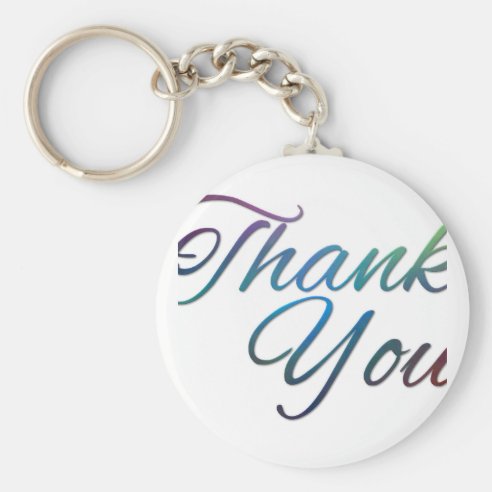 Thank You Keychains & Key Rings | Zazzle CA