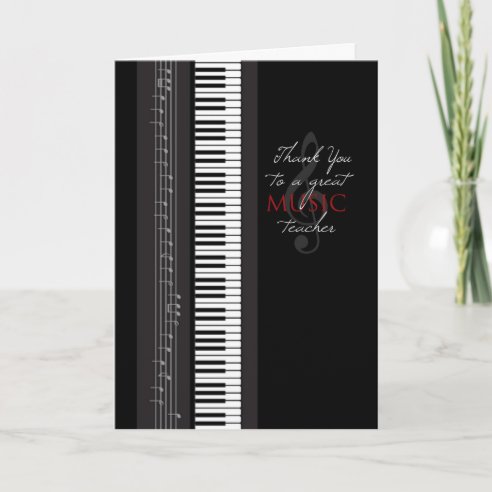 Music Teacher Cards, Greeting Cards & More | Zazzle CA
