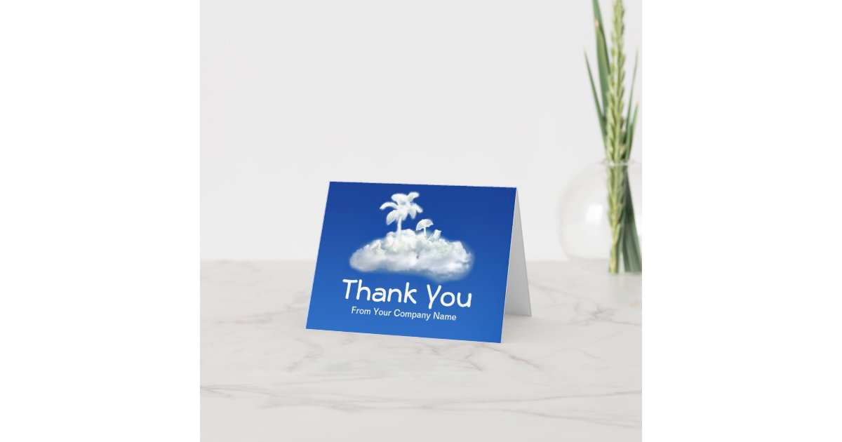 thank you note card for travel agency | Zazzle.ca
