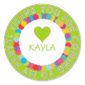 80's Retro Rainbow Stickers | Zazzle