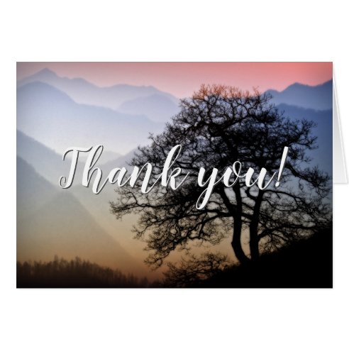 Blue Mountain Thank You Cards | Zazzle CA