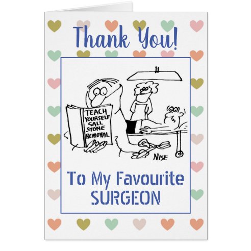 Surgeon Thank You Cards | Zazzle CA